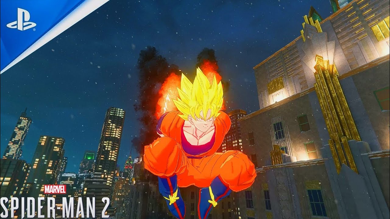 Marvel's Spider Man Goku Mod Concept With Super Powers First Look ...