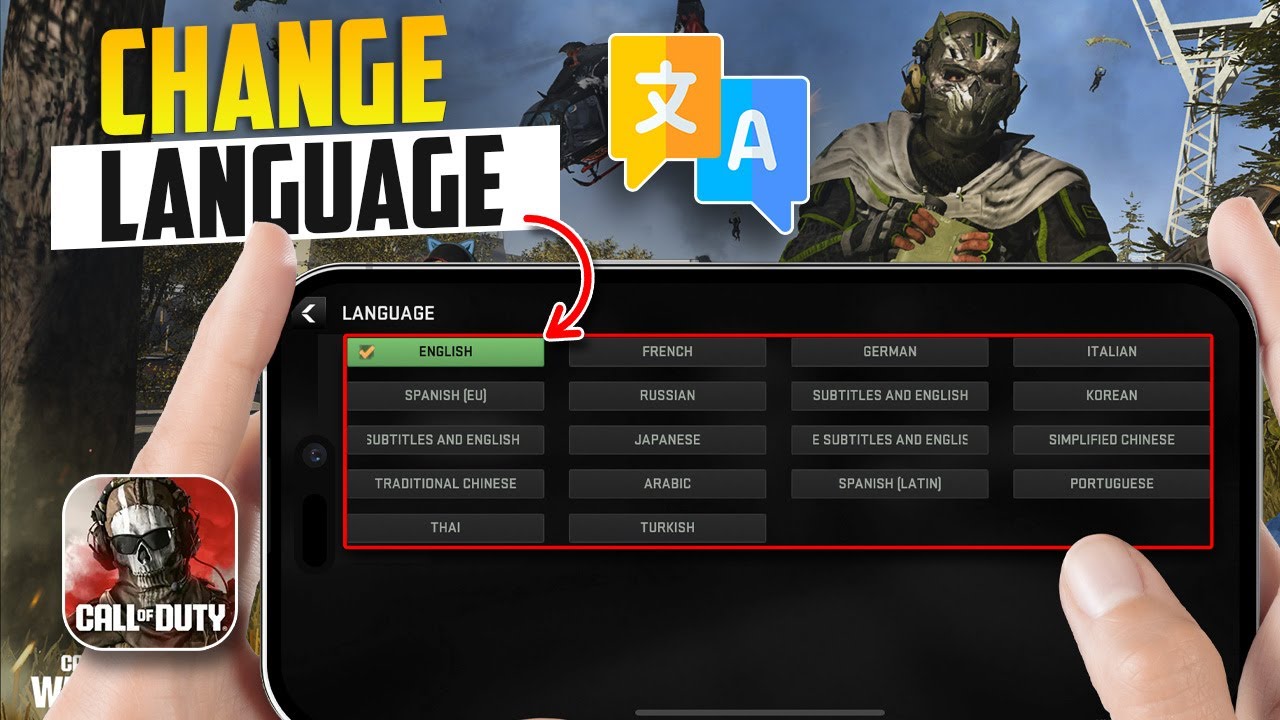 How to Change Language in Call of Duty Warzone Mobile on iPhone - YouTube