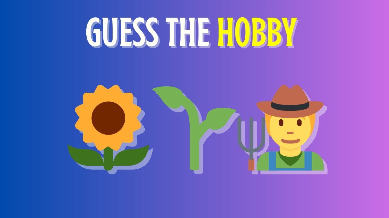 Guess the Hobby by the Emoji🎨🧗‍♀️#emojichallenge #quiz #hobby - YouTube