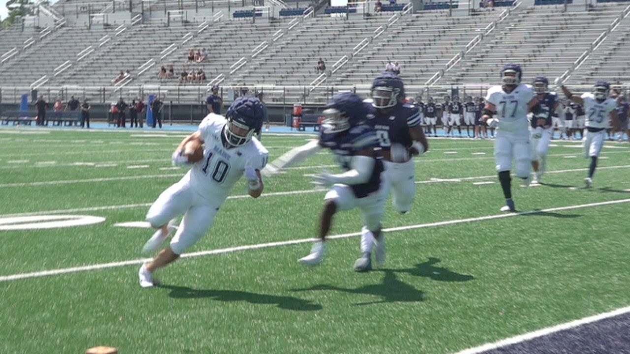 Maine football coach Jordan Stevens previews season opener - YouTube