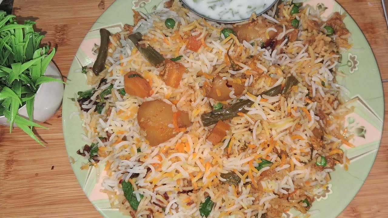 Vegetables briyani ||Tarkari ki briyani bht taste and easy recipe # ...