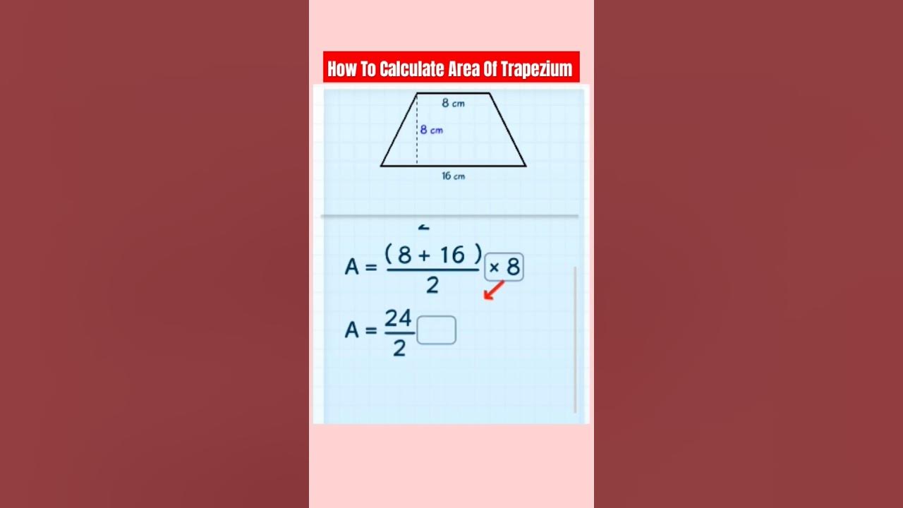 How To Calculate Area Of Trapezium - YouTube