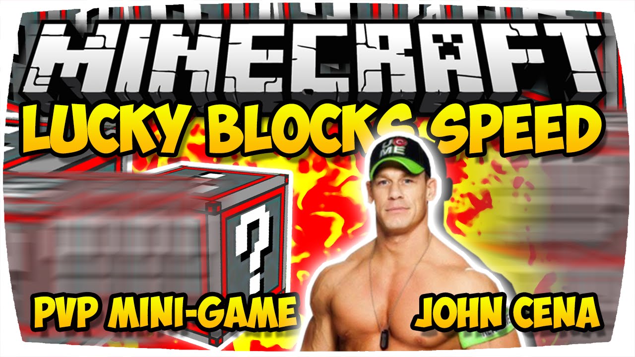 MINECRAFT: JOHN CENA LUCKY BLOCKS SPEED BATTLE | Nunan » Lucky Block ...