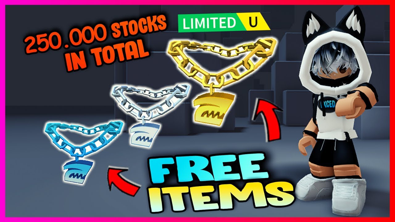 🔥250.000 stock🔥 FREE items, How to get FREE UGC LIMITED ITEMS on ROBLOX ...