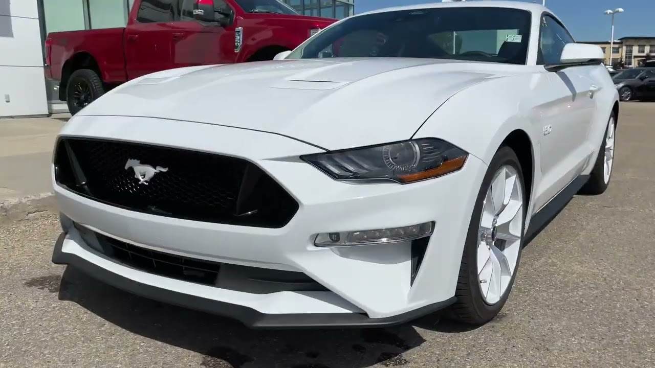 Ice White Appearance Pkg 2022 Ford Mustang GT - YouTube