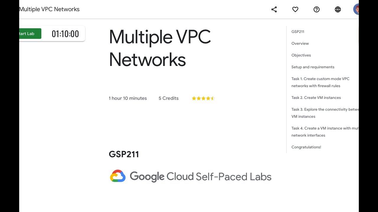 Multiple VPC Networks GSP211 - YouTube