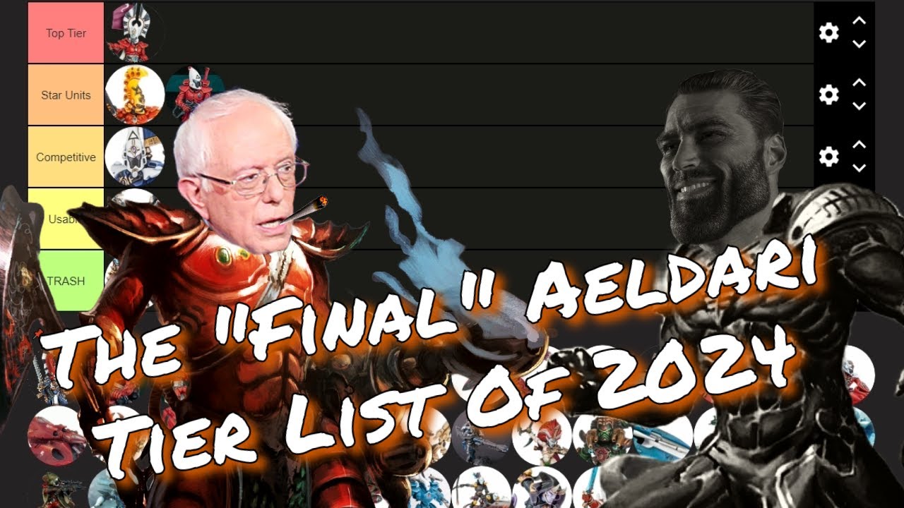 The "FINAL" Aeldari Tier List Of 2024-"Our Index Has Aged Like Fine ...