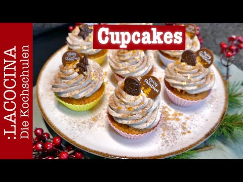 Cupcakes mit weihnachtlicher Füllung ( Zimt - Bratapfel ) | La Cocina