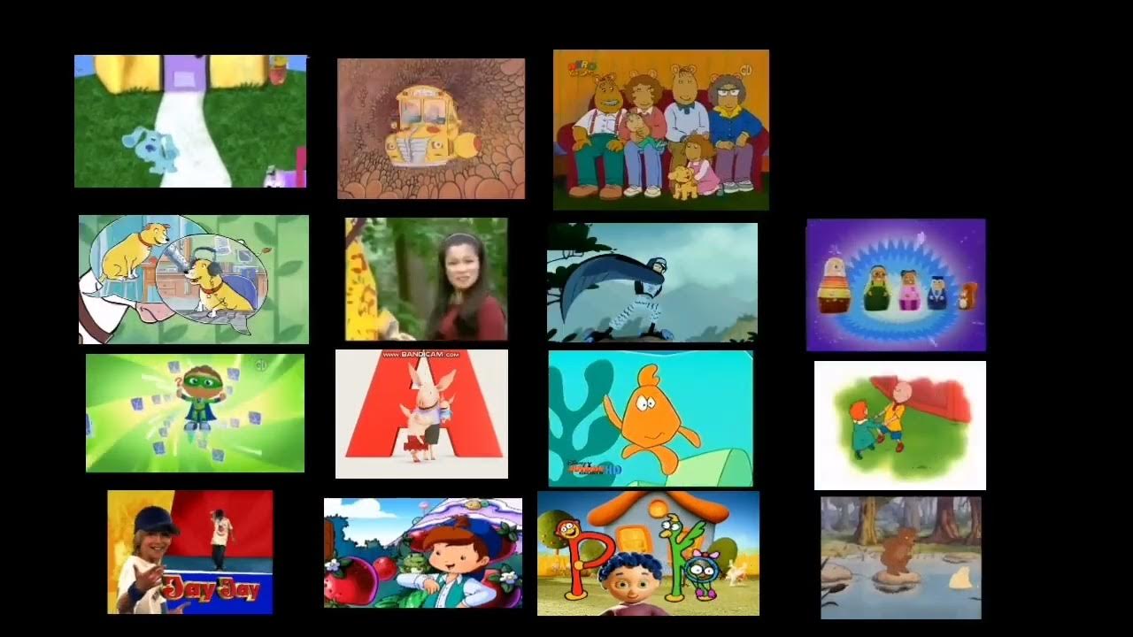 16 kids tv shows intros played at once v2 - YouTube
