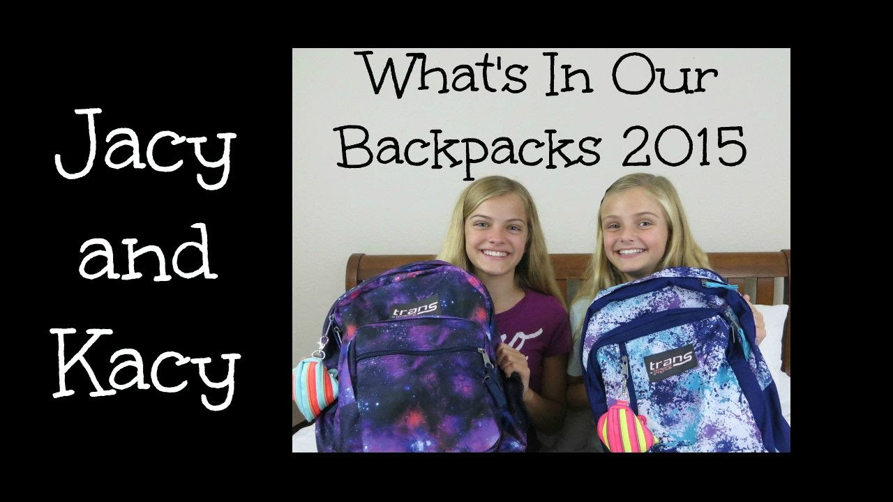 Back to School 2015 ~ Supplies Haul ~ What's in Our Backpacks ~ Jacy ...