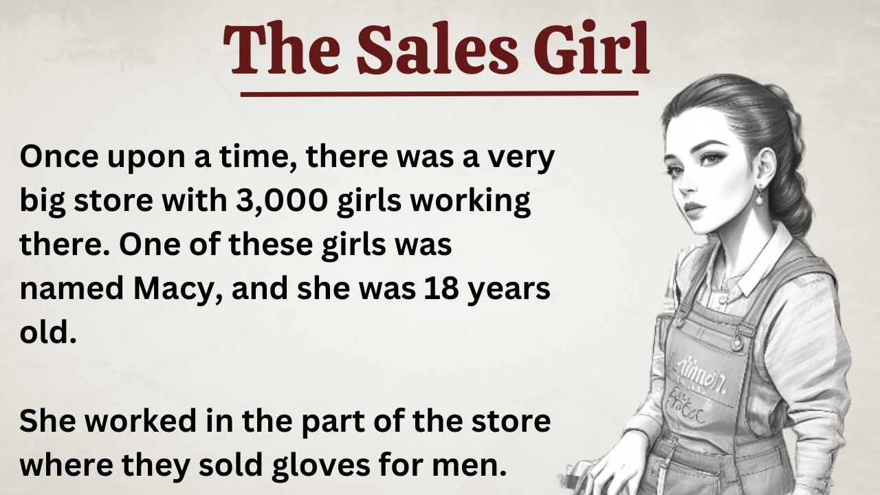 The Sales Girl | Learn English through story | English story | Graded ...