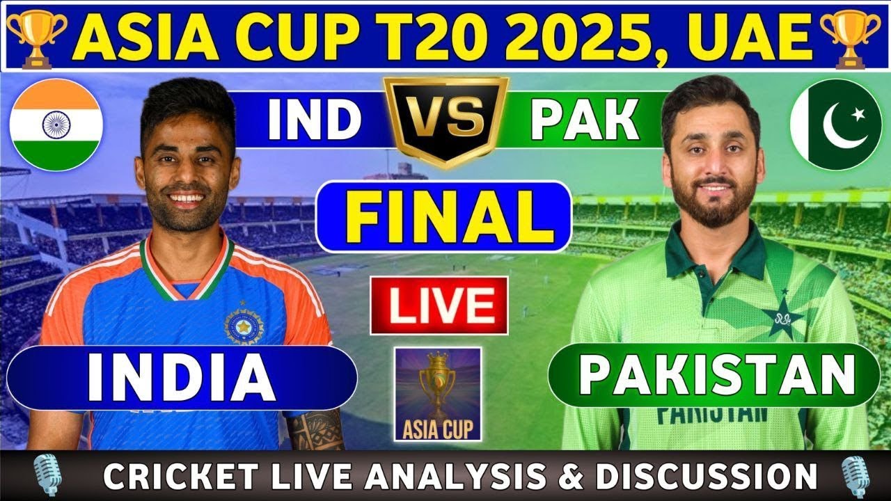 India vs Pakistan, Final T20 Live Match Analysis and Discussion IND vs ...