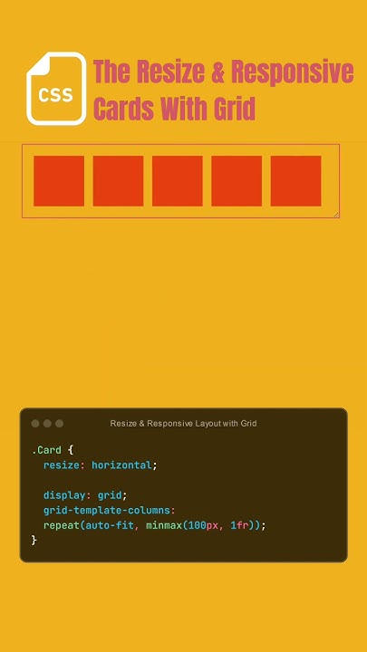 Resize Css Property And Grid Responsive Display Coding Cssanimation