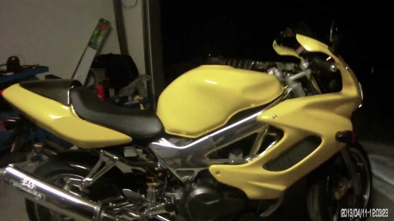 Polished frame VTR 1000F Firestorm - YouTube