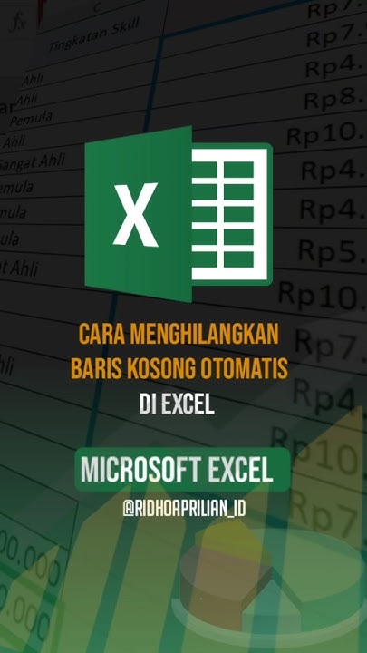 Cara menghilangkan baris kosong otomatis di Excel #exceltricks #exceltips #belajarexcel - YouTube