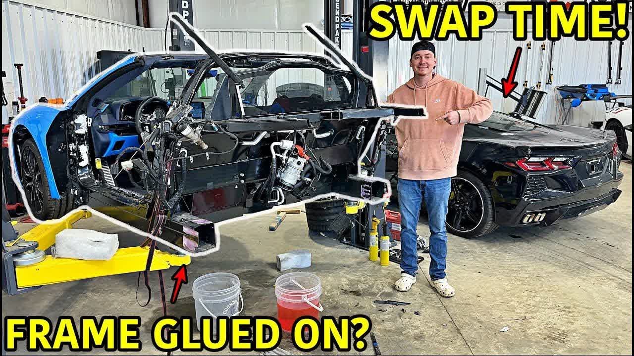 【GOONZQUAD兄弟】Rebuilding A Wrecked 2023 Corvette C8 Part 5!!! - YouTube