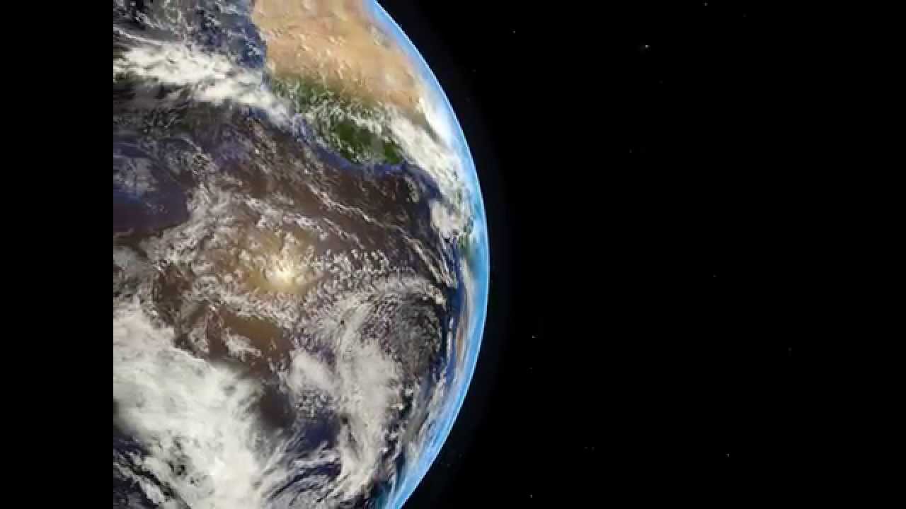 3D Earth from space animation - Cinema 4d - YouTube