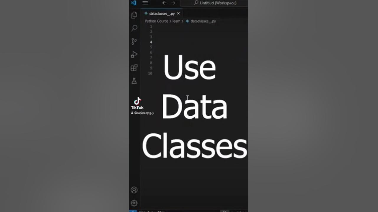 Use Data Classes To Store Data In Your Code Pythontutorials Pythonlearning Programming Youtube