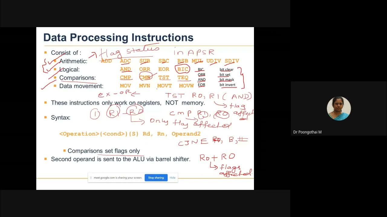 Unit 2 introduction to Data processing instructions - YouTube