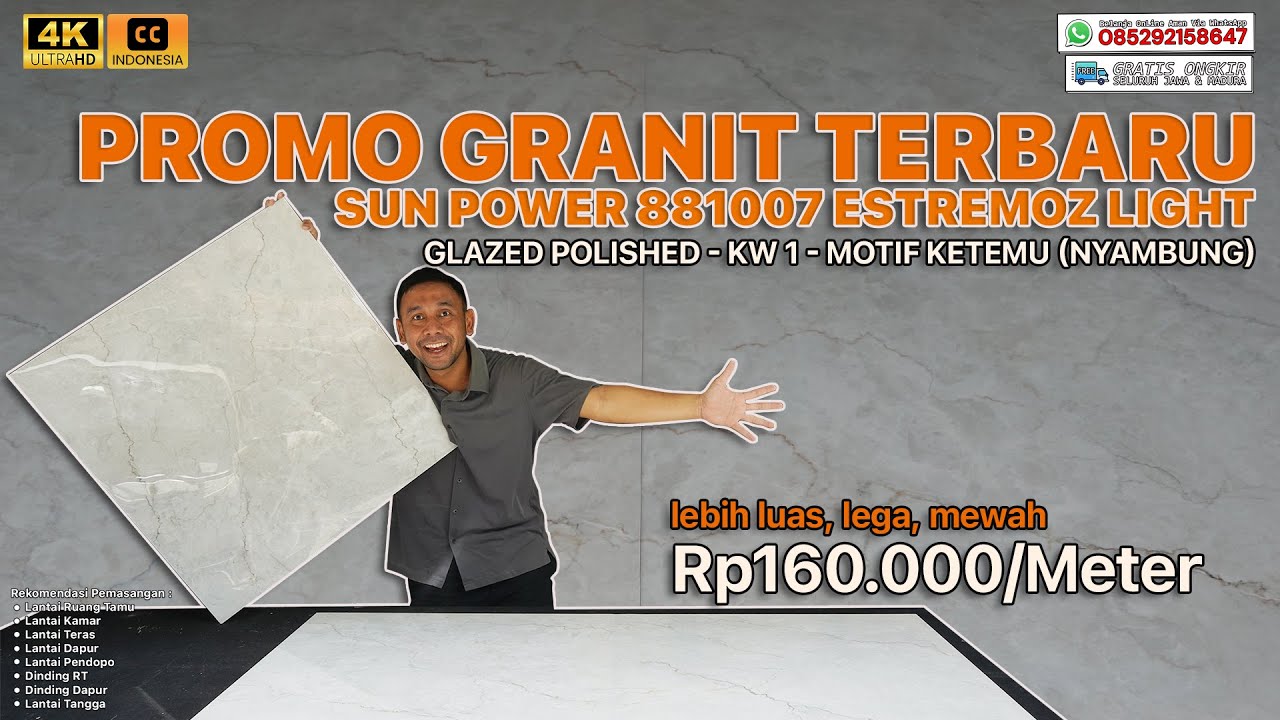 GRANIT SUN POWER UKURAN 80X80 TERBARU‼ 881007 Estremoz Light, GLAZE ...