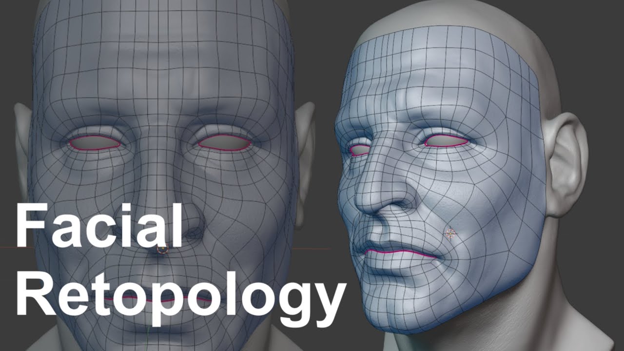 Facial Retopology in Blender 4.2 + Retopology Tips - YouTube