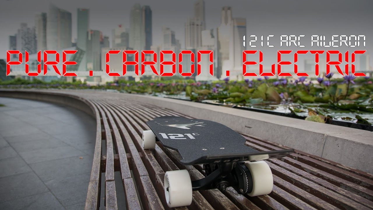 Pure Carbon Electric Skateboard - The 121C Arc Aileron Kickstarter ...