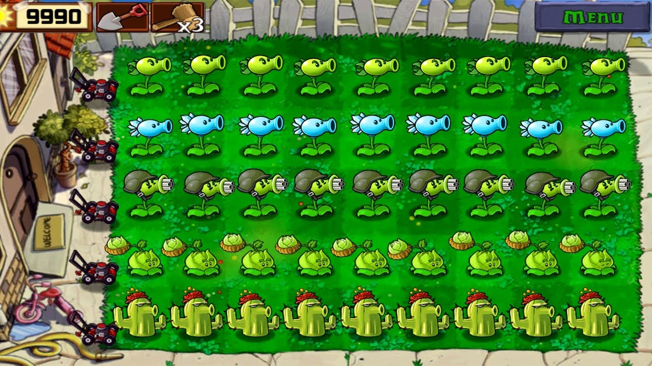 Plants Vs Zombies play mod || Pvz mod menu #98 - YouTube