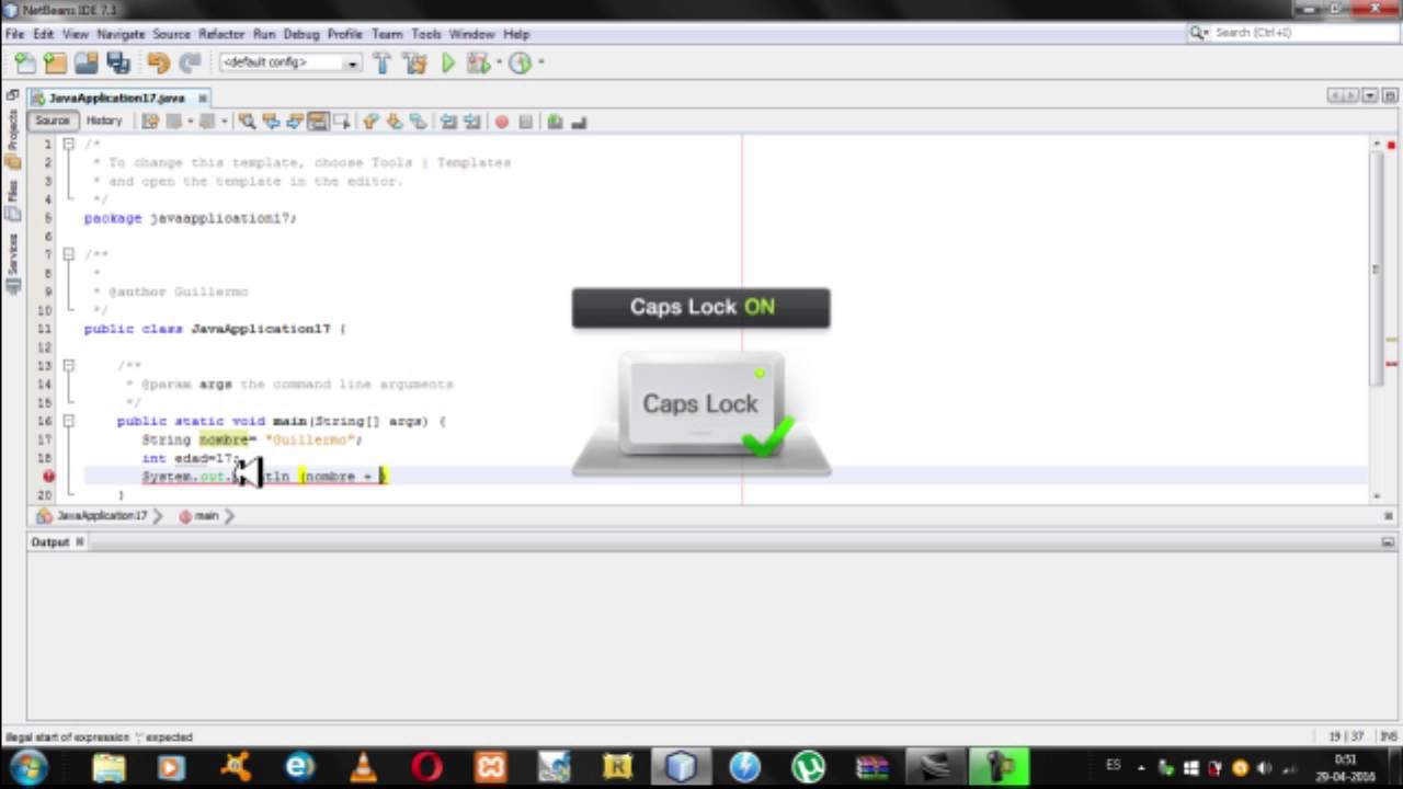 Como Declarar Variables En Netbeans Youtube