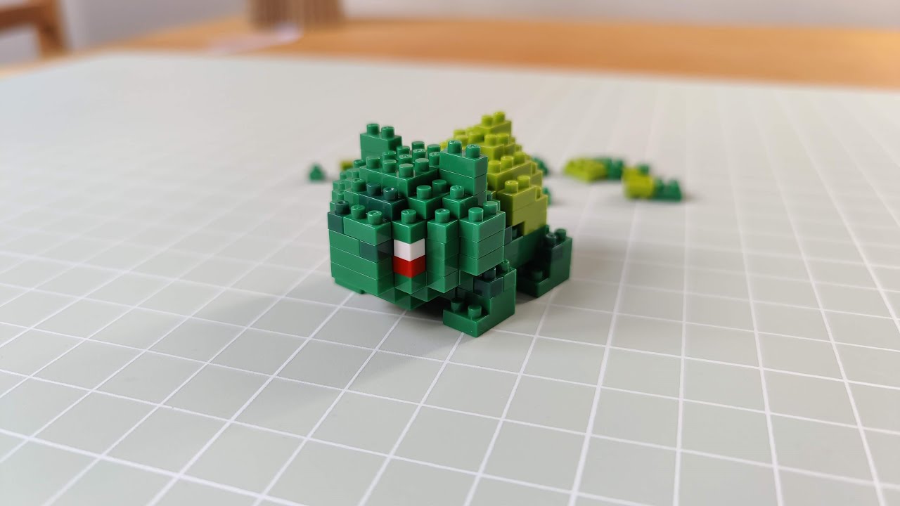 Nanoblock Pokémon Bulbasaur speed build (NBPM_003) - YouTube