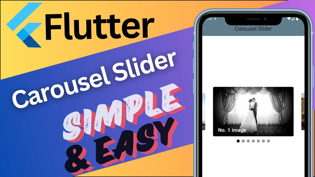 Image slider | Carousel Slider with dot Tutorial in flutter #flutter # ...
