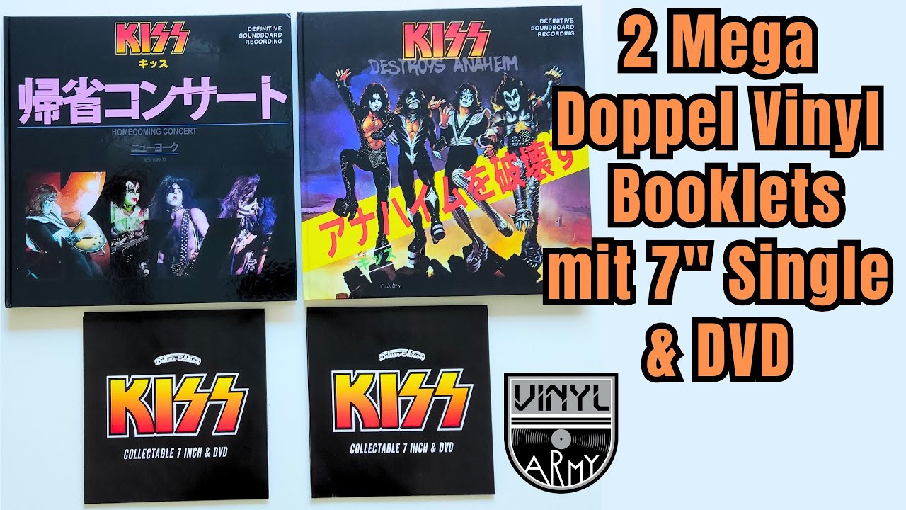 Und schon wieder 2 neue KISS Hardcover Books mit Doppel Vinyl + 7 ...