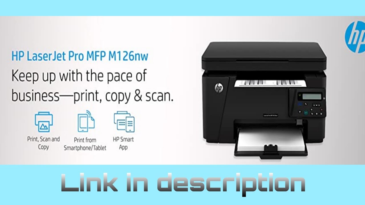 HP Laserjet Pro M126nw Multi-Function Direct Wireless Network Laser ...