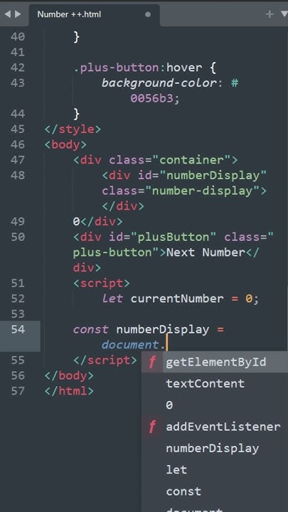 Number Html Css And Javascript Codingbipro Youtube