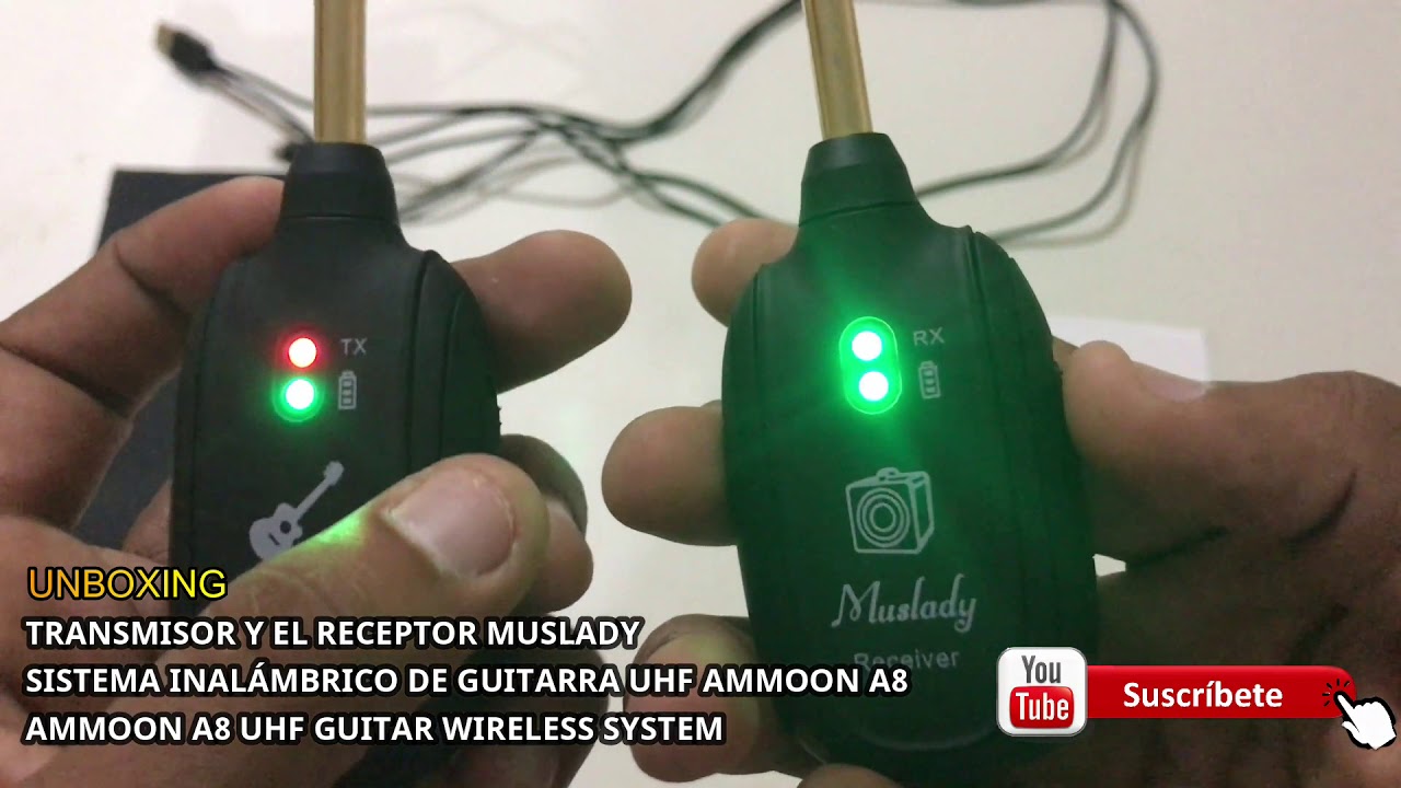 UNBOXING SISTEMA INALÁMBRICO DE GUITARRA | UHF AMMOON A8 - YouTube