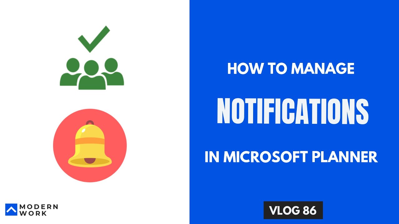 Vlog 86/365 - How to manage Notifications in Microsoft Planner - YouTube
