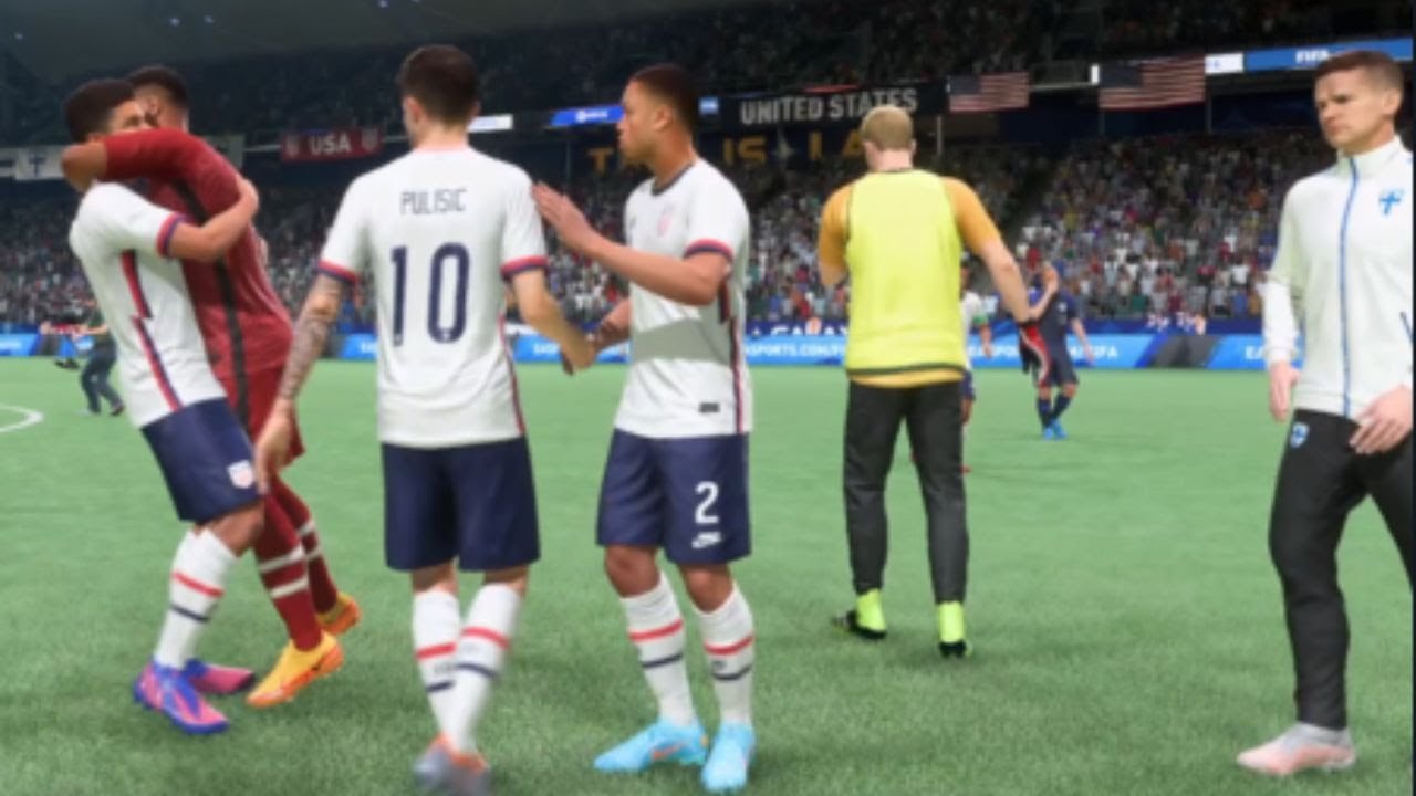 united states and poland football || fifa 22 (4k) - YouTube