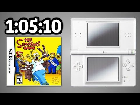 Simpsons Game DS - Any% 1:05:10 [DS Lite] - YouTube
