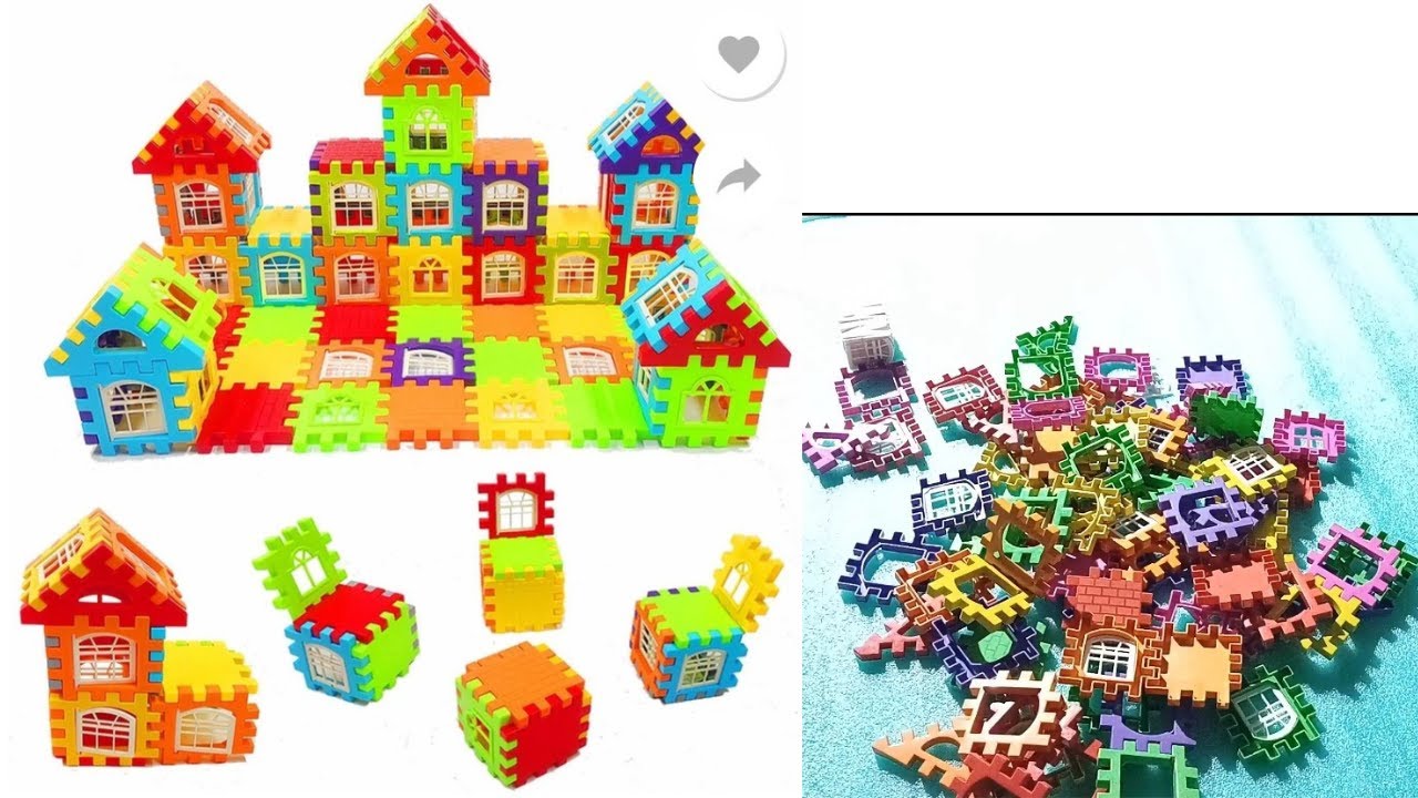Building blocks for kids। Make +design house plastic🏡। - YouTube