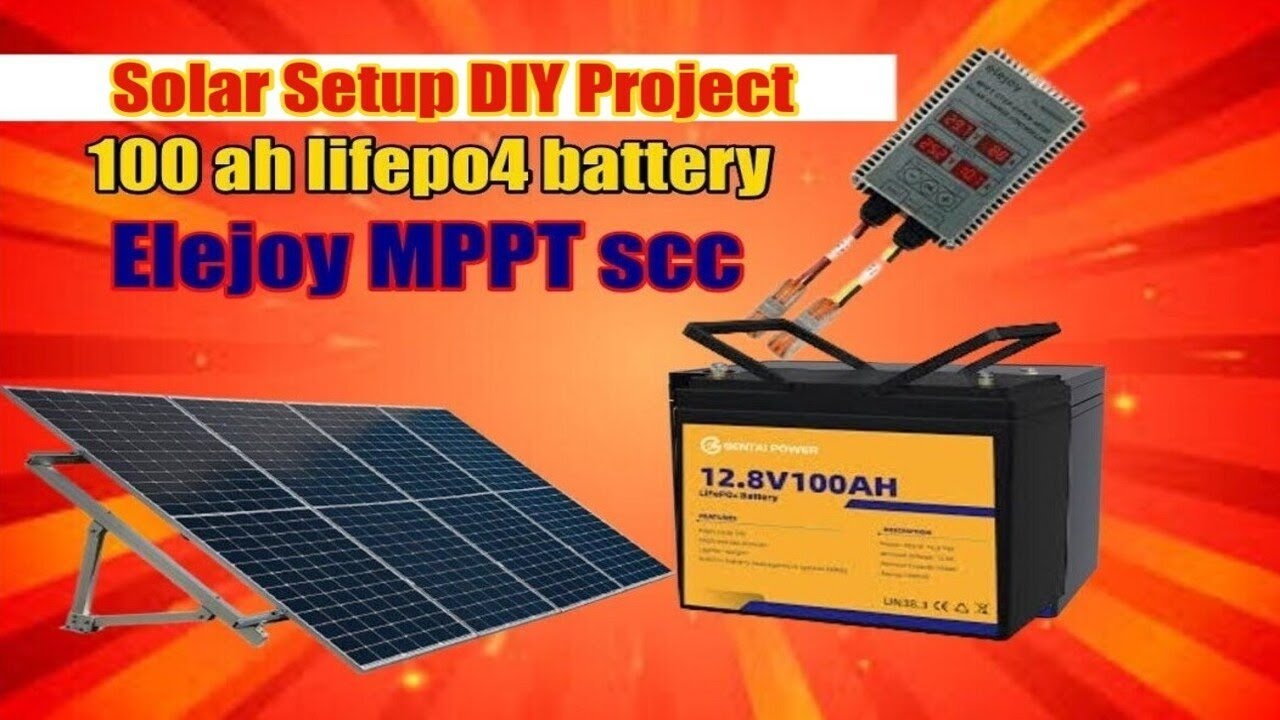 Solar Setup DIY Project. MPPT and Lifepo4 Solar Battery Test - YouTube