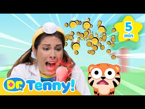 Bee Sting! What Should We Do? 🐝 | Doctor Tenny Hospital Play | Nursery Rhyme & Kids Song | Hey Tenny