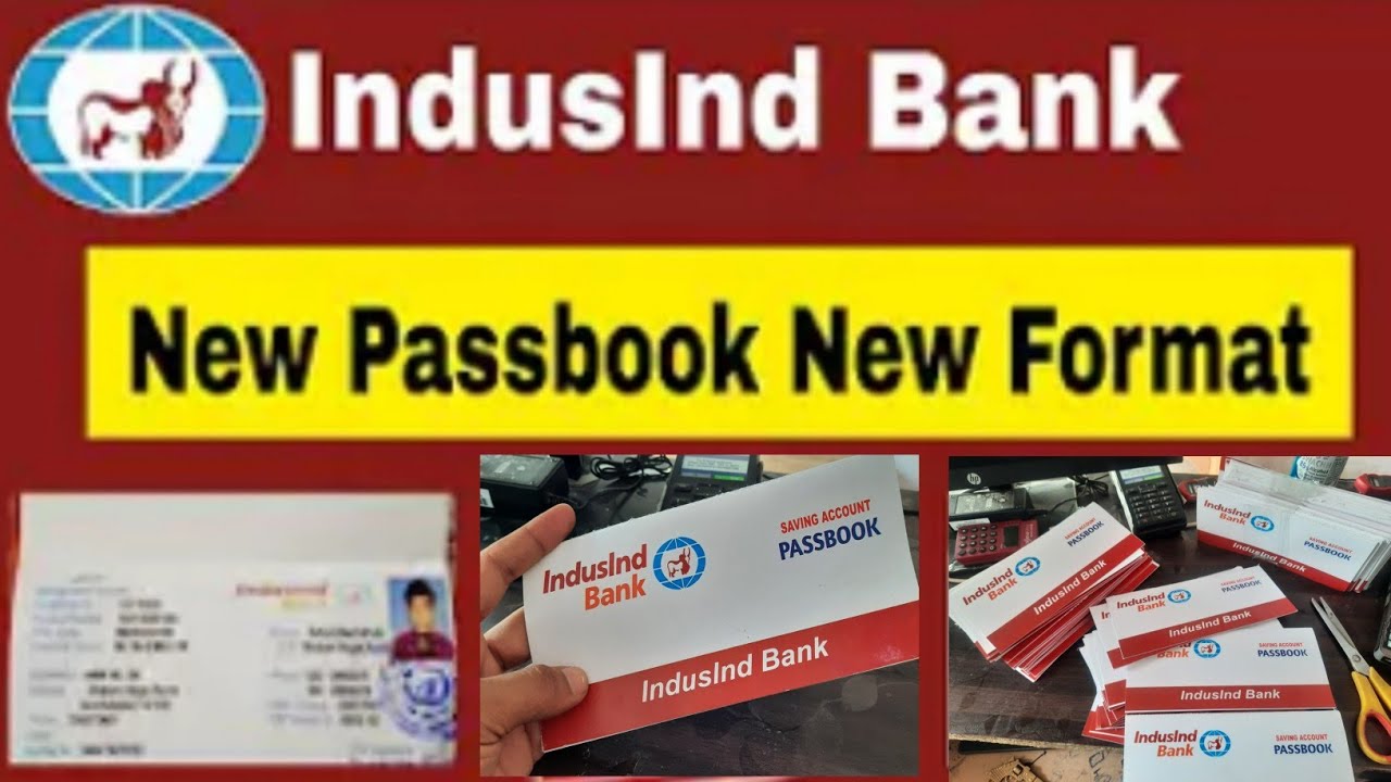 IndusInd Bank passbook kese le - YouTube