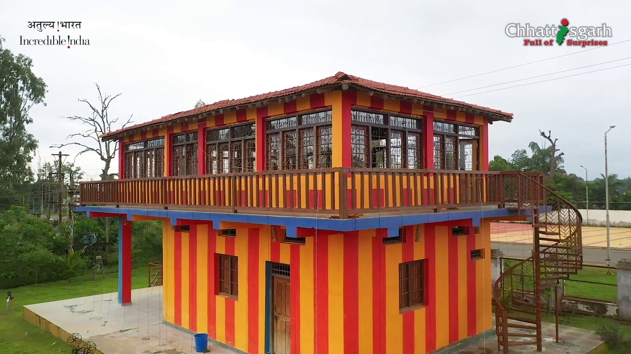 Dhankul Ethnic Resort, Kondagaon - YouTube