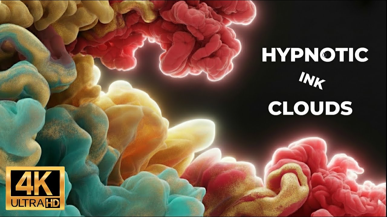 Hypnotic Ink Clouds in Water – Relaxing 1 Hour Visual Journey (4K ...