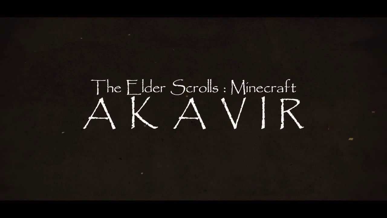 The Elder Scrolls Minecraft - Akavir - YouTube