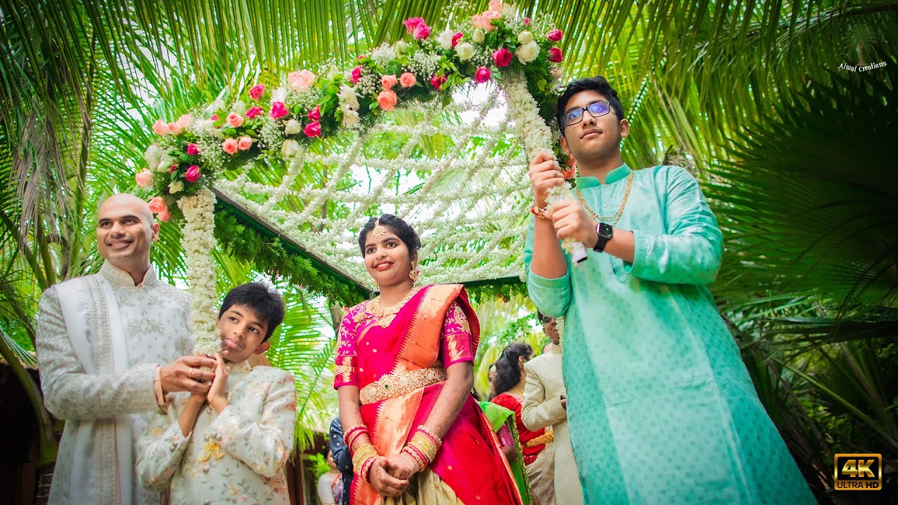 Sanvi Half Saree Ceremony | 4K Promo | Ajwal Creations - YouTube