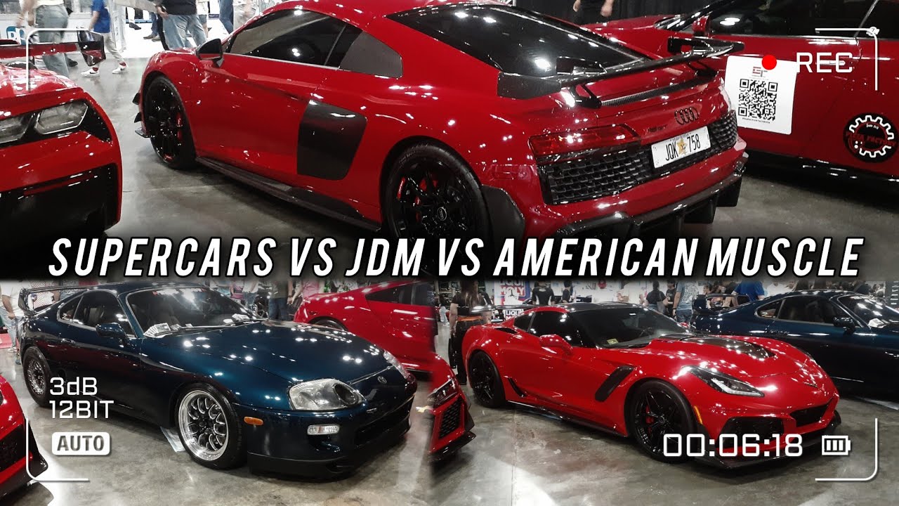Supercars vs JDM vs American Muscle en Puerto Rico - YouTube