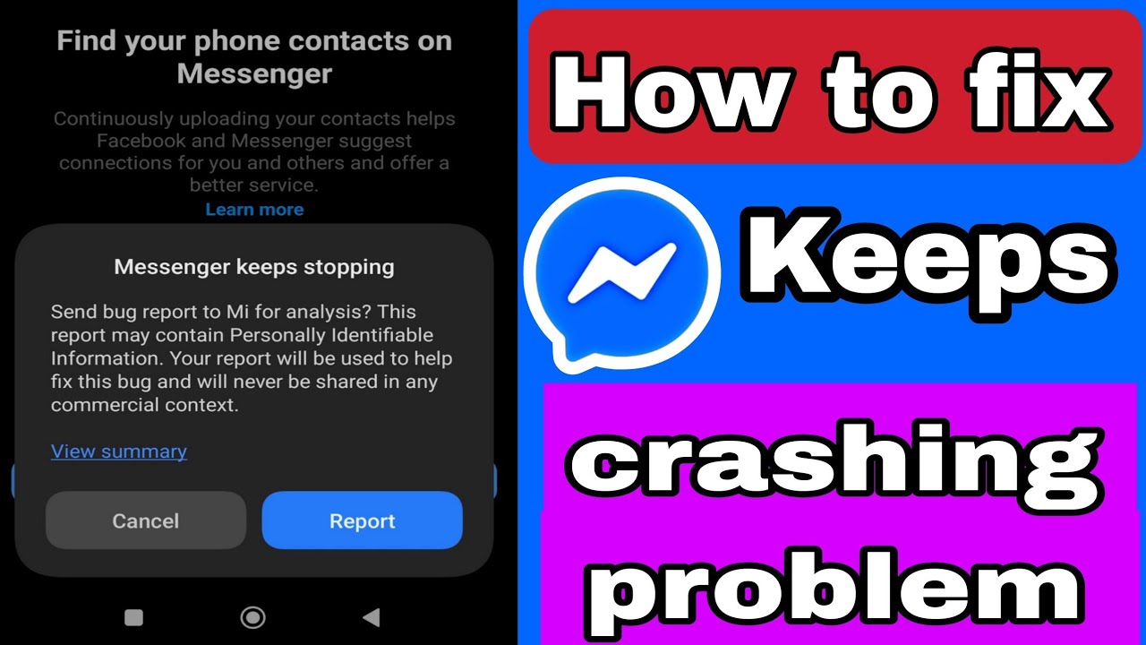 Fix Messenger keeps crashing problem 2025 | Messenger not opening ...