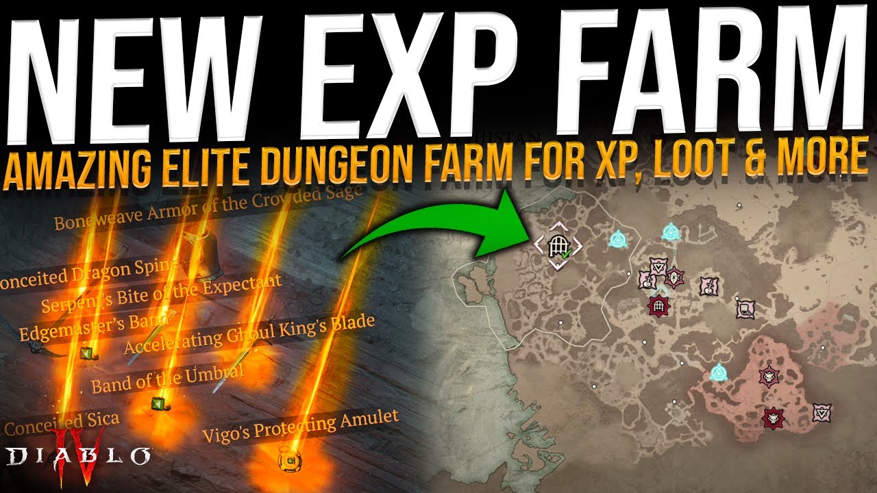 Diablo 4 New INSANE ELITE FARM - FAST LVL UP - LEGENDARIES - UNIQUES ...