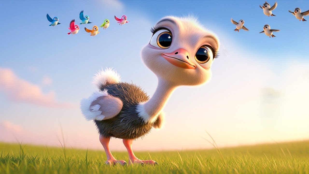 Oli the Baby Ostrich | First Flight Adventure | Animated Short Film ...