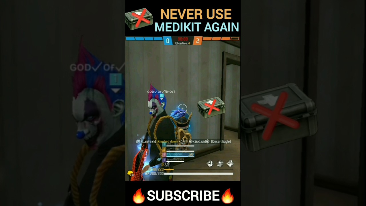 The Secret No Medikit Character Skill Combination🤫in Garena Freefire # ...